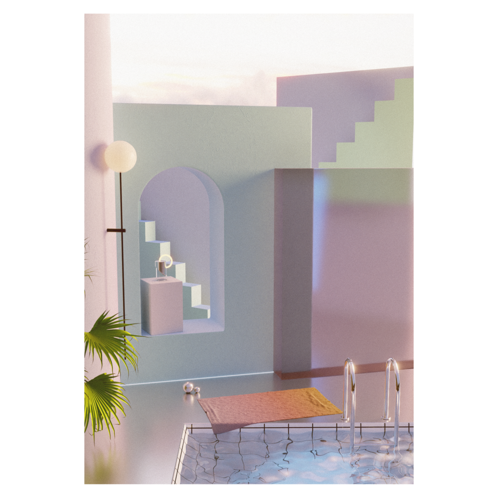 Poolside Print & NFT, Rasmus Stride - Novooi